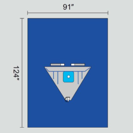 Orthopedic Drape Knee Arthroscopy Drape with Pouch 91 W X 124 L Inch S ...