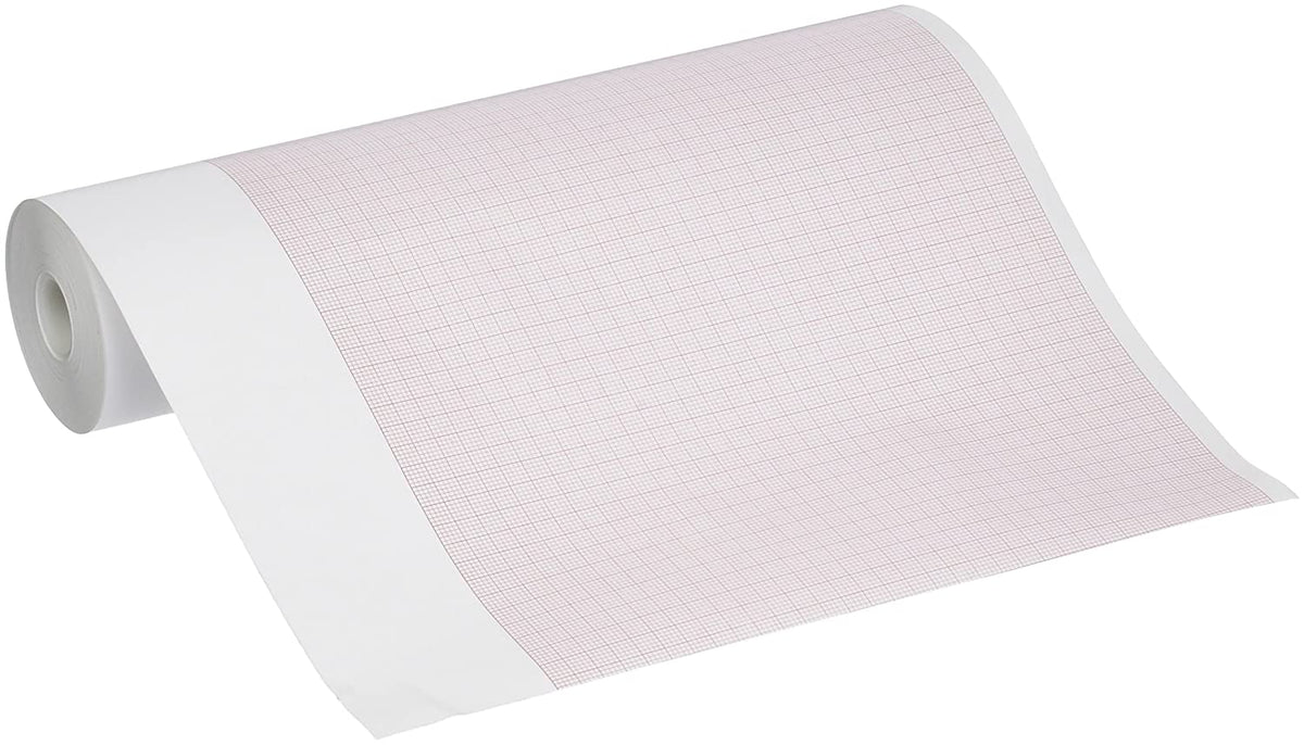 ECG / EEG Recording Paper Thermal 210 mm X 30 Meter Roll Red Grid ...