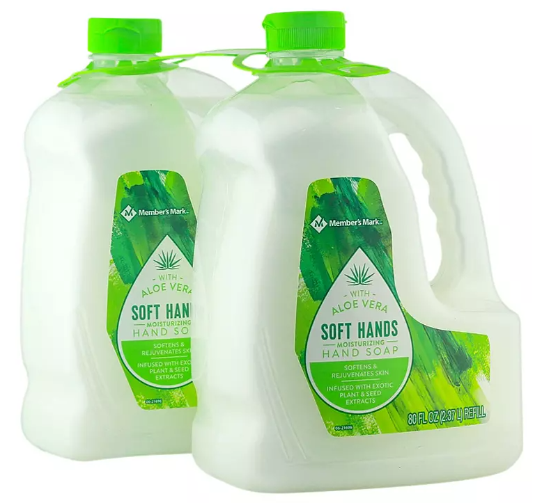 Member's Mark Moisturizing Hand Soap Refill, Aloe Vera (80 fl. oz., 2 ...
